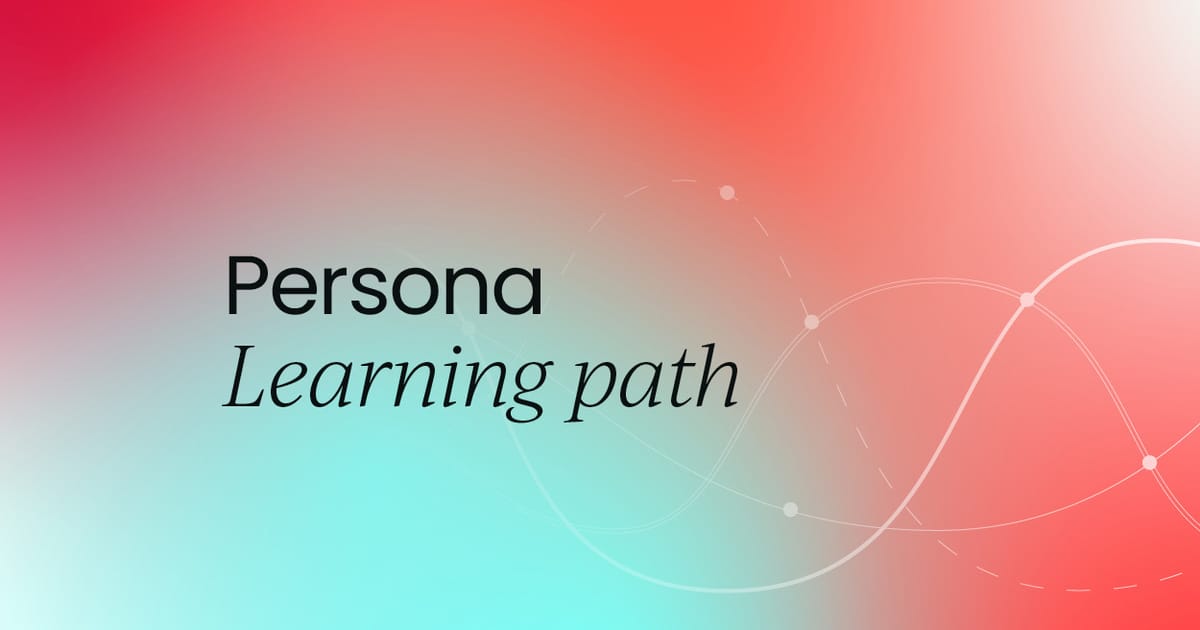 Persona learning path